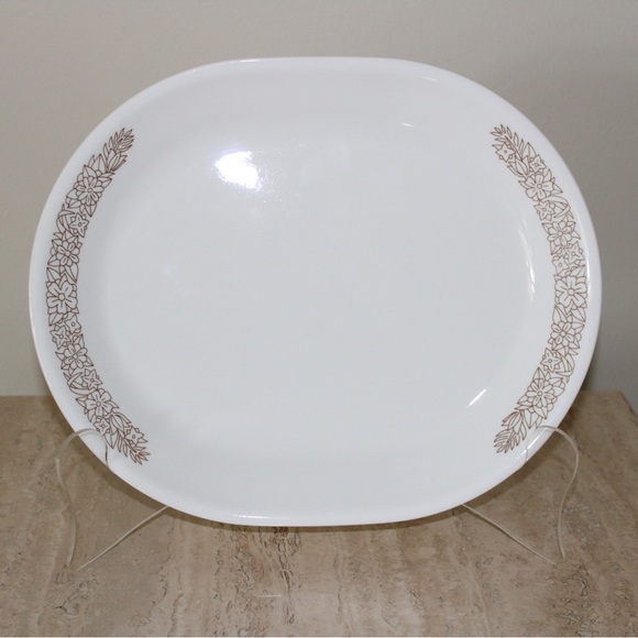 Corelle | Dining | Vintage Corelle Woodland Brown Serving Tray Platter ...